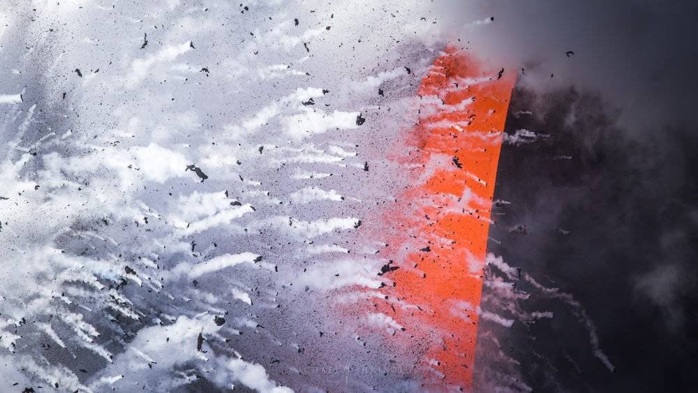 Cascade of Lava - Volcano Photography - Hawaii Big Island